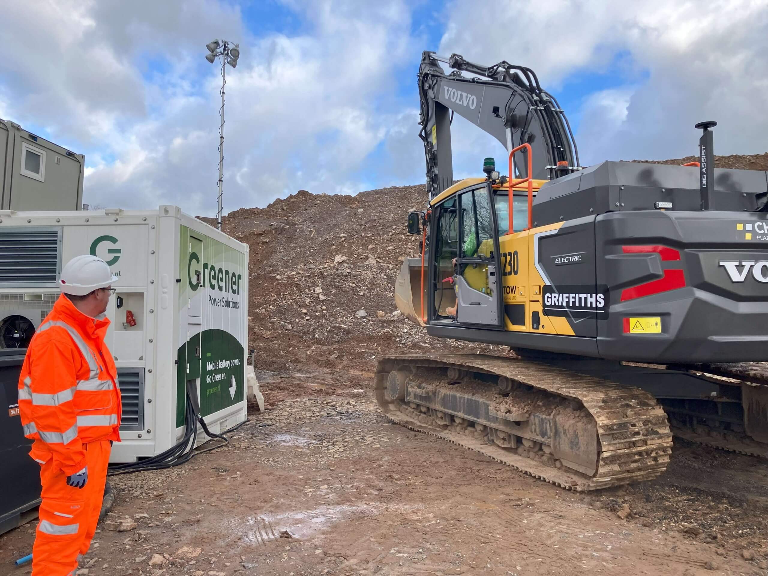 Mobile batteries construction sites - Greener Power Solutions