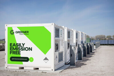 Mobile batteries from Greener Power Solutions